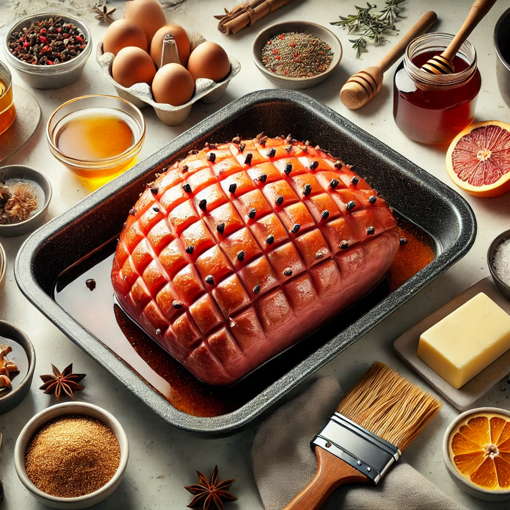 Honey Glazed Baked Christmas Ham Recipe - Steroidology.com