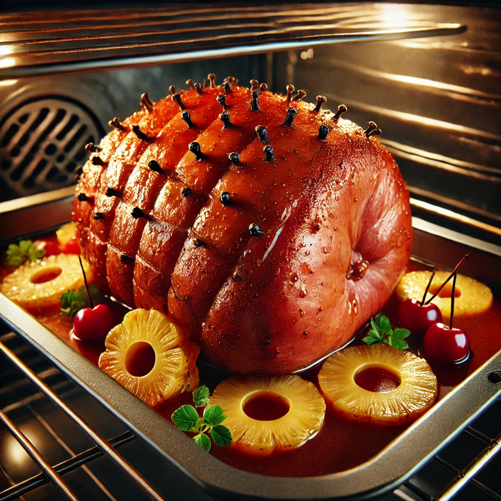 Honey Glazed Baked Christmas Ham Recipe - Steroidology.com