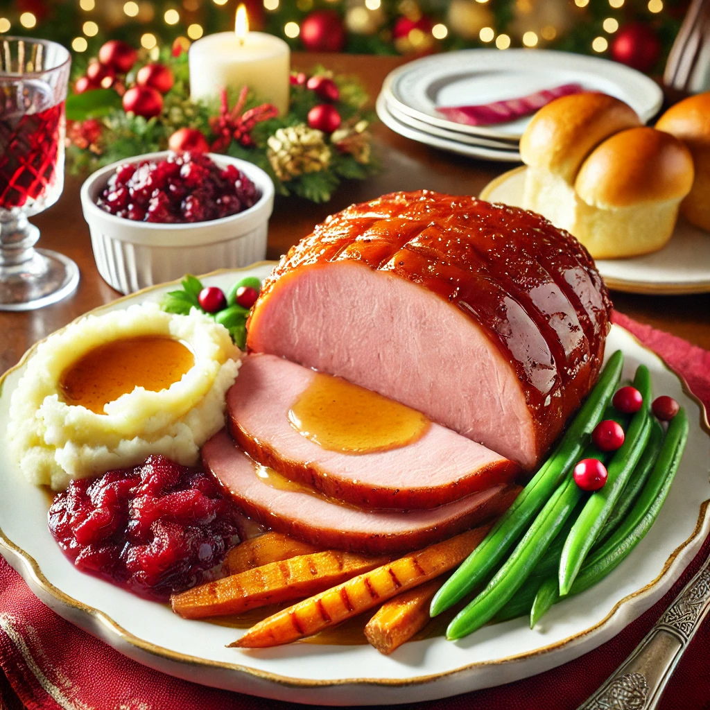 Honey Glazed Baked Christmas Ham Recipe - Steroidology.com